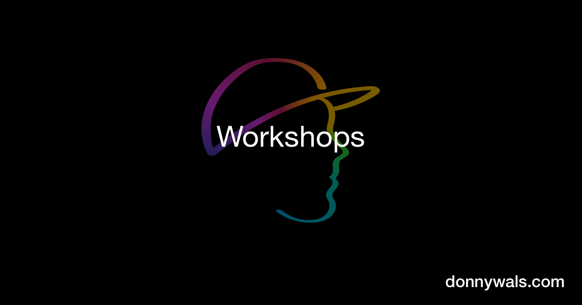 Workshops – Donny Wals